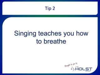 5 Reasons Learning to Sing Can Help You Present #toyf #thinkonyourfeet ...