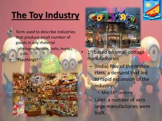 Toy industry | PPTX