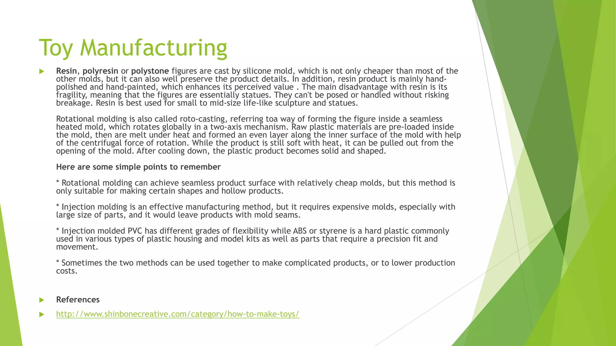 Toy manufacturing processes | PDF