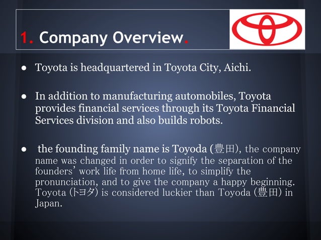 Toyota Motors Corp. | PDF | Automotive Industry | Industries
