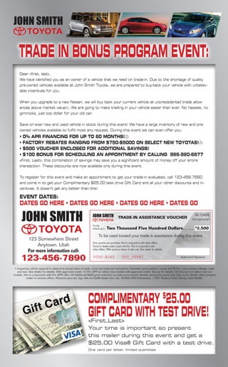 Toyota 125 percentforyourtrade | PDF