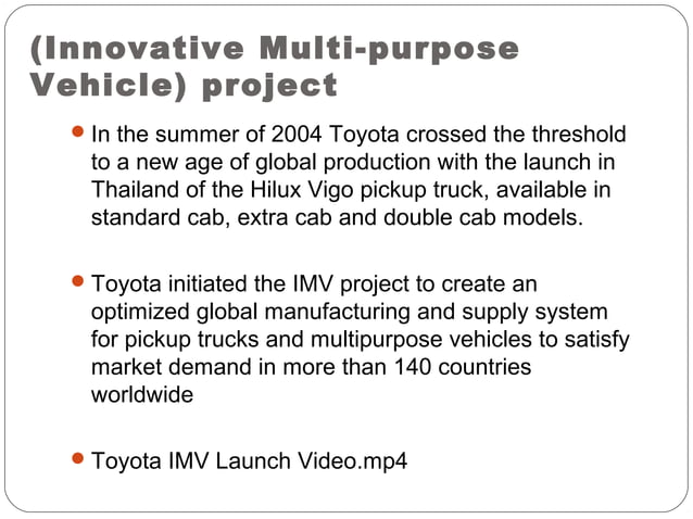 TOYOTA’S KNOWLEDGE MANAGEMENT SYSTEMS | PPT | Business | Business and ...
