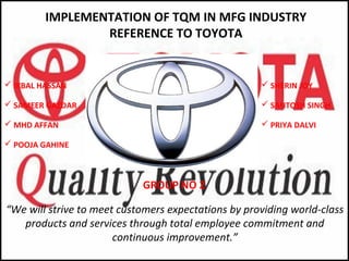 Toyota Quality Revolution Logo