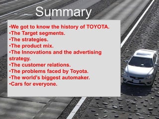 Presenting TOYOTA by Kislay Kant | PPT