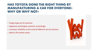 Toyota Product Strategy | PPTX