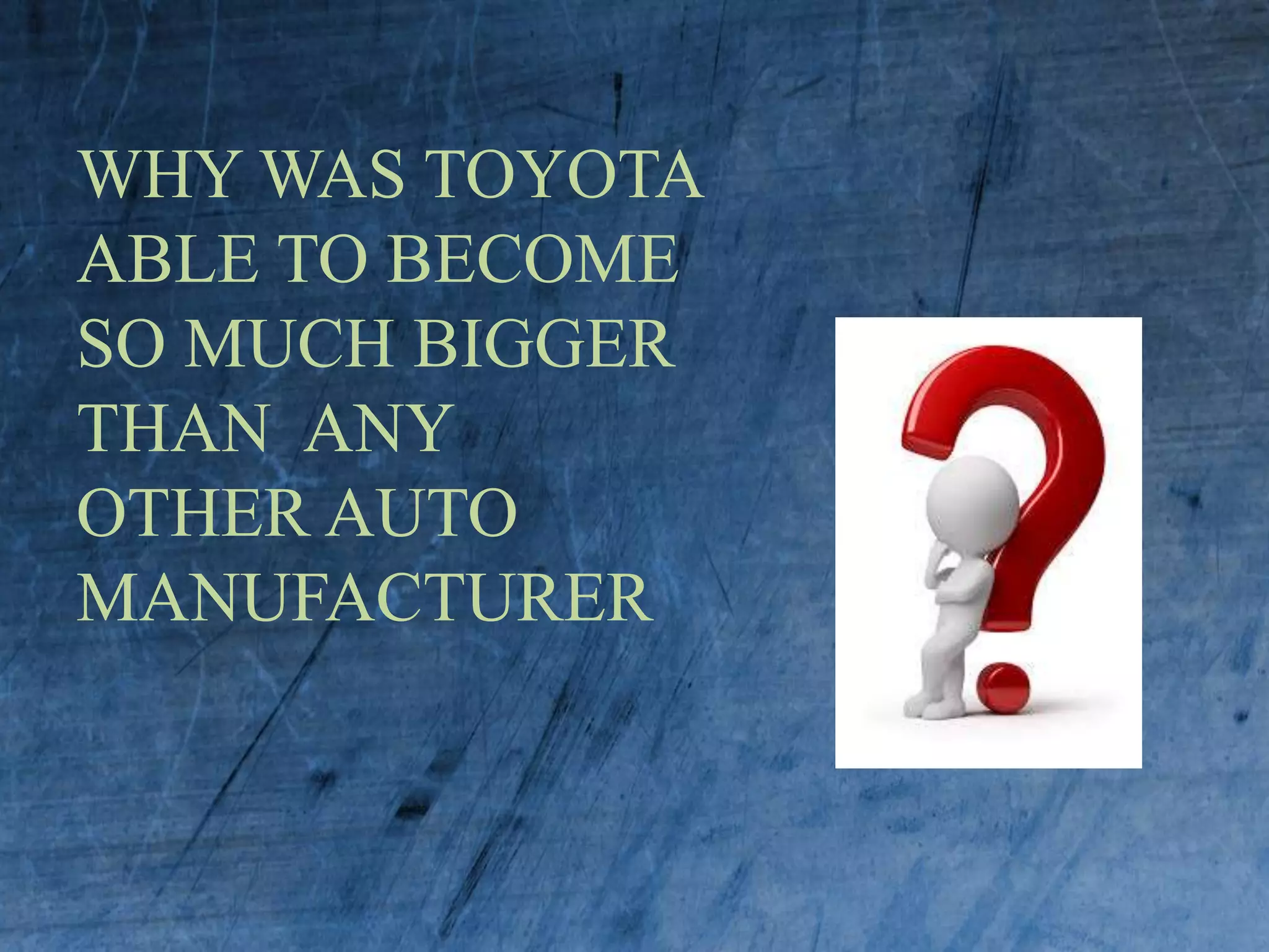 Toyota : Product Strategy | PPTX