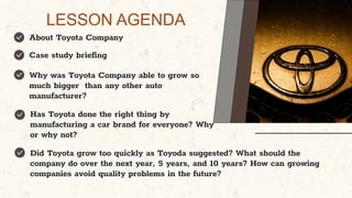 case study of Toyota | PPTX
