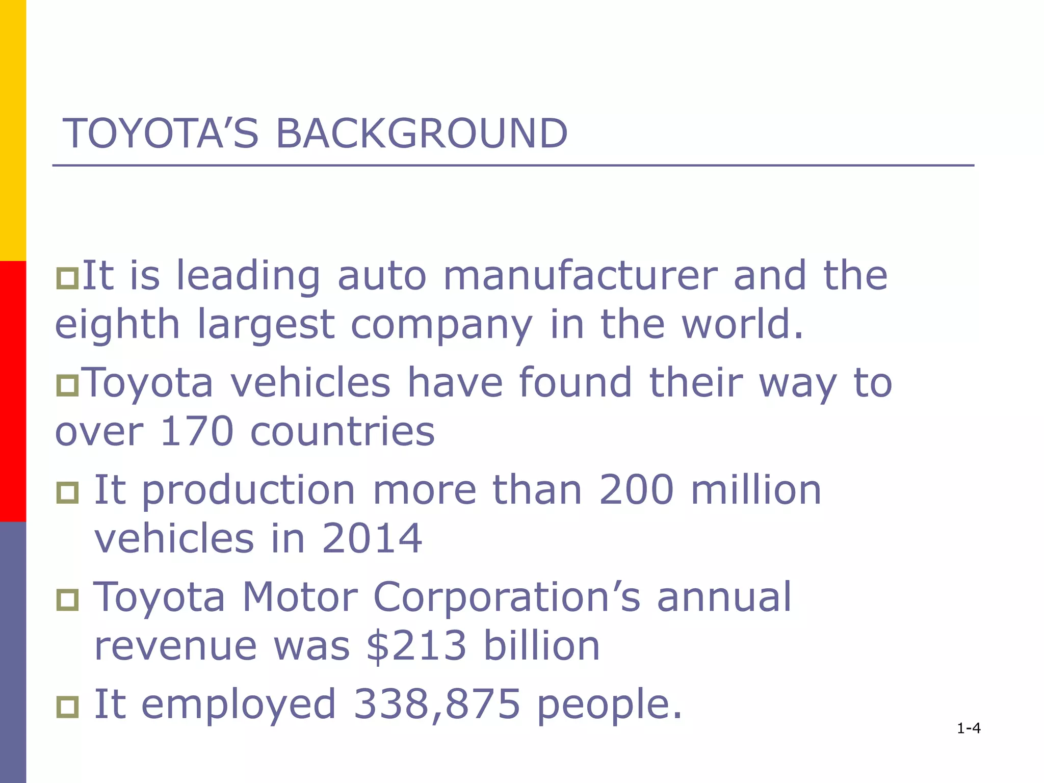 Toyota globalization challenges | PPTX