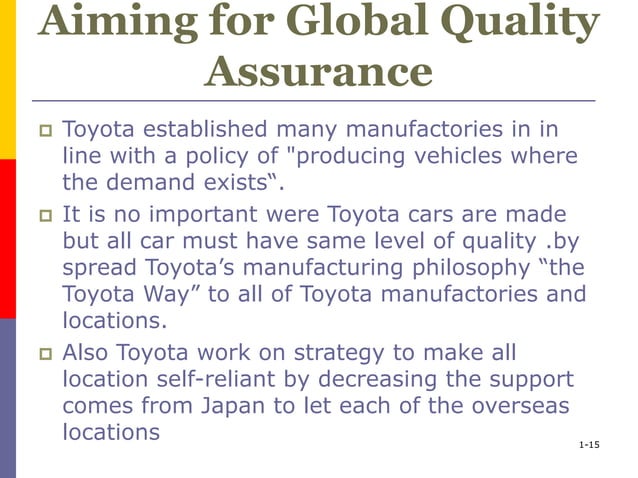 Toyota globalization challenges | PPTX