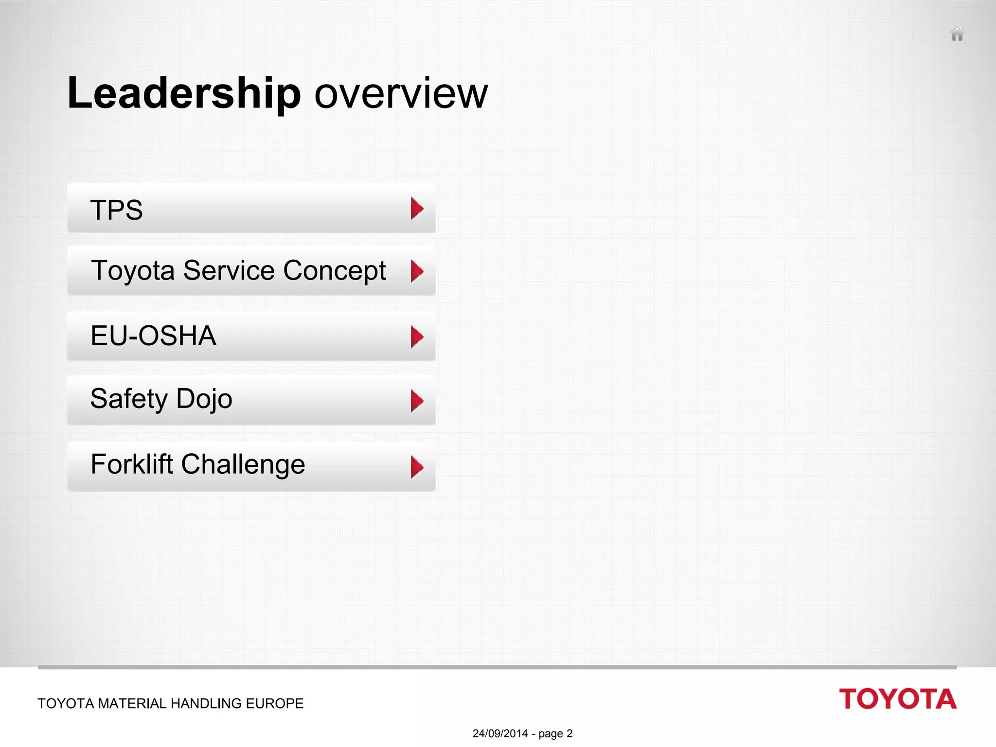 The Focus is Safety with Toyota Material Handling Europe's Leadership ...