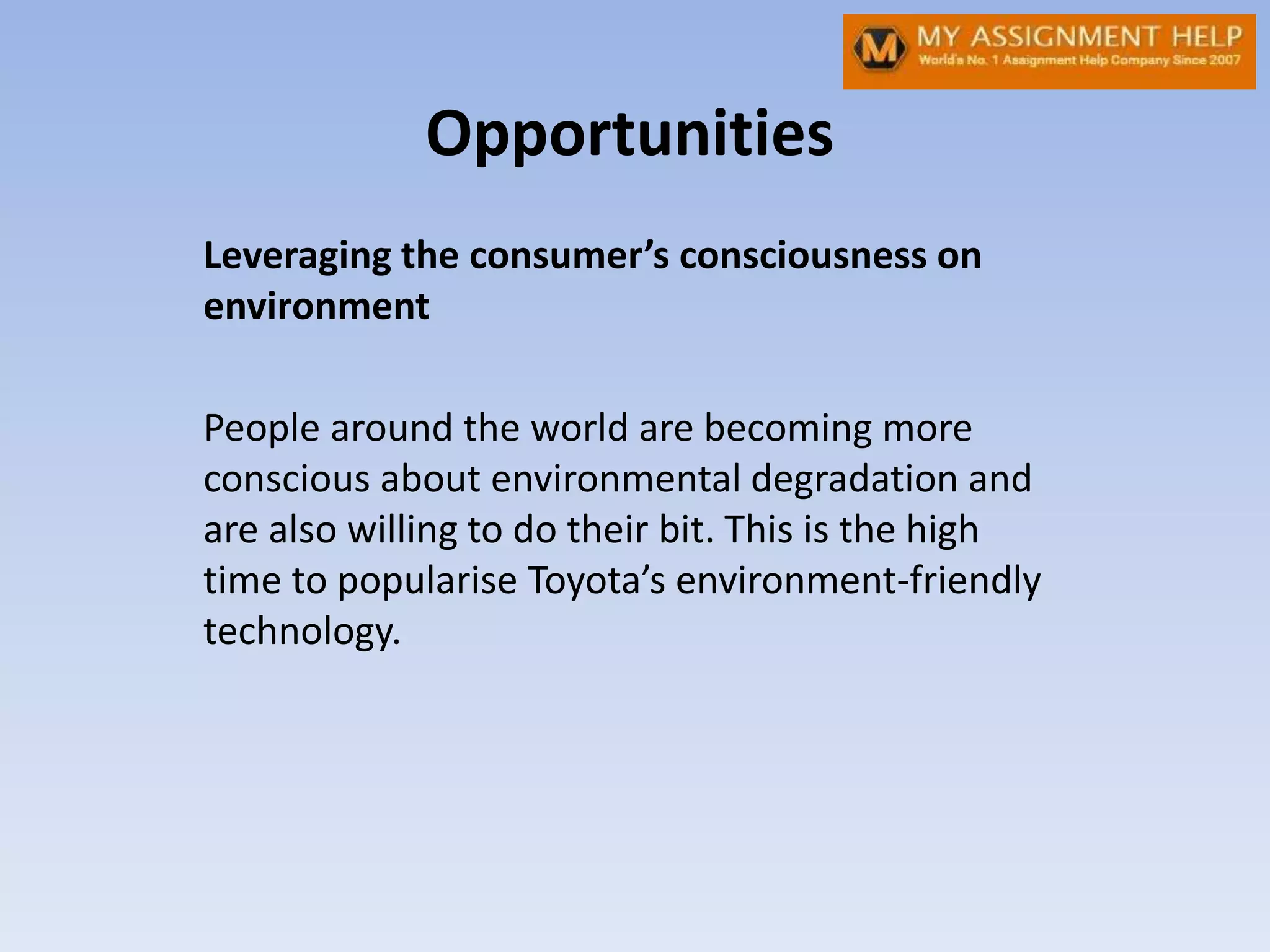 Toyota SWOT Analysis PPT | PPTX