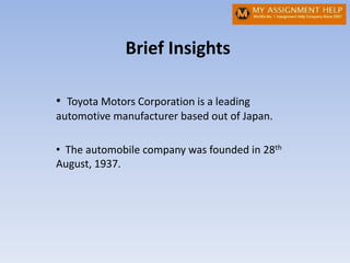 Toyota SWOT Analysis PPT | PPTX