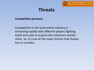 Toyota SWOT Analysis PPT | PPTX