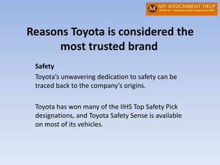 Toyota SWOT Analysis PPT | PPTX