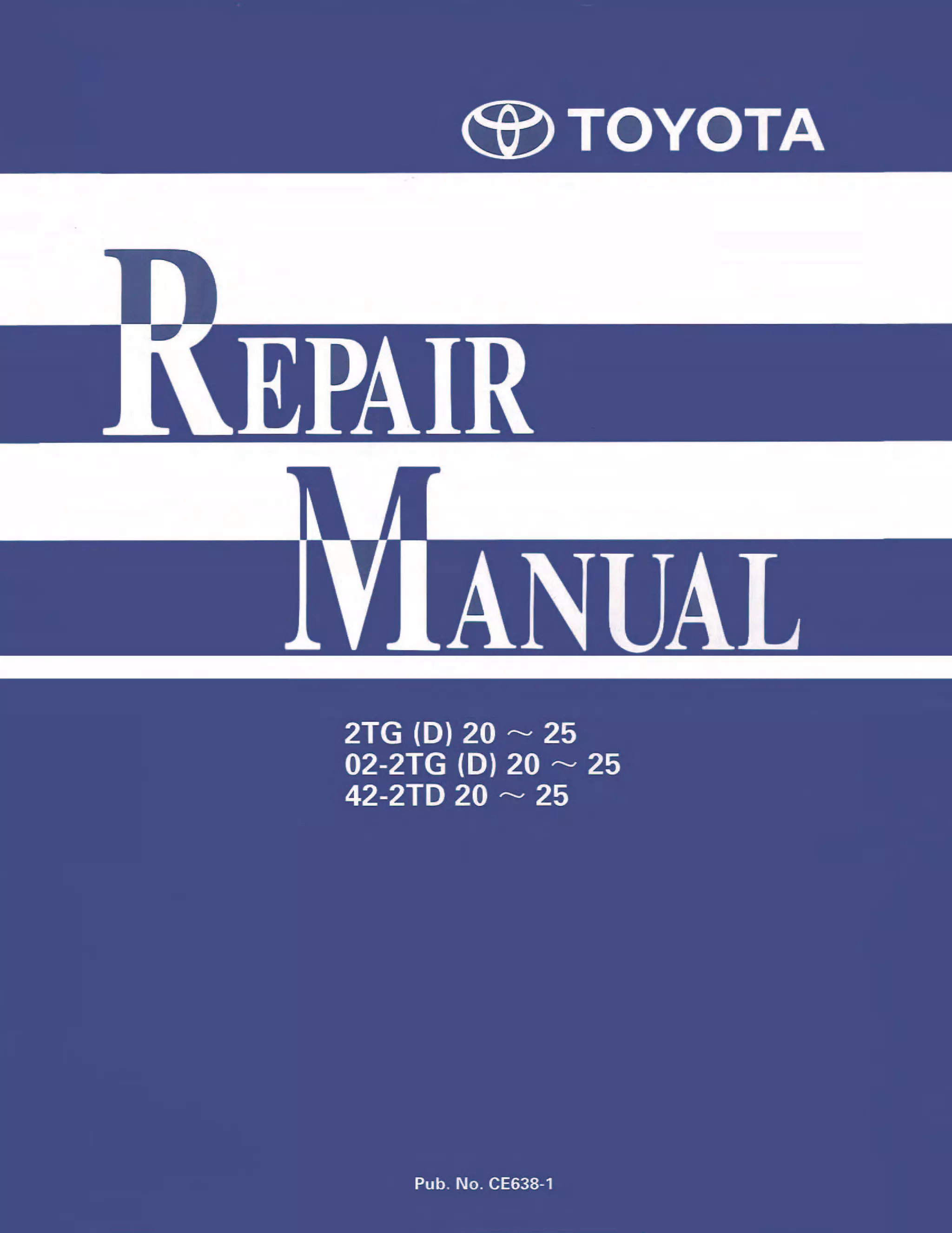 Toyota 02 2 td25 towing tractor service repair manual | PDF