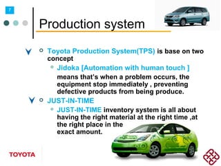 Presentation on toyota motors. INTRODUCTION Production system Hybrid 4 ...
