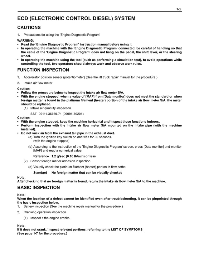 Toyota 1KD Engine Repair Manual | PDF