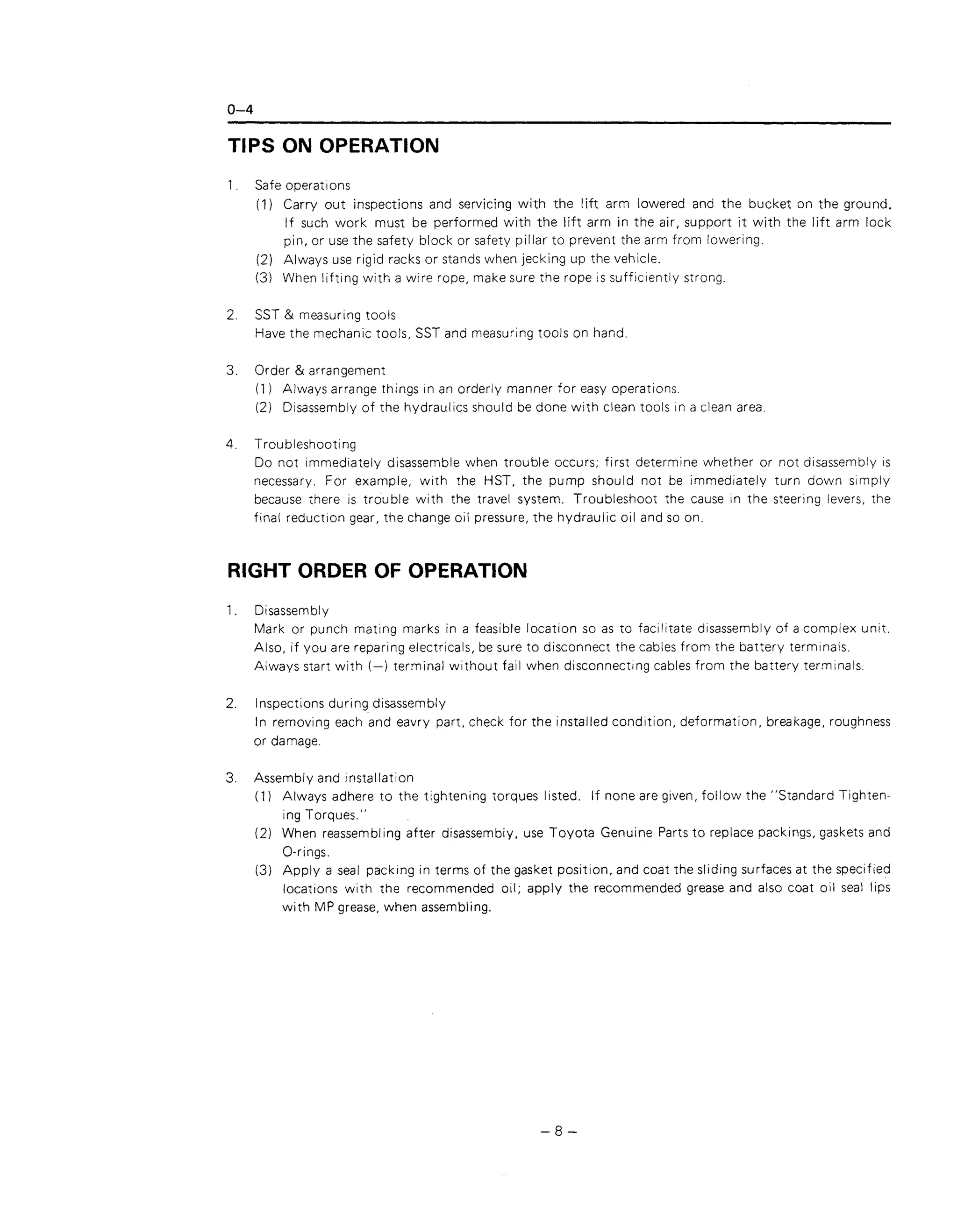 Toyota 2 sdk8 skid steer loader service repair manual | PDF