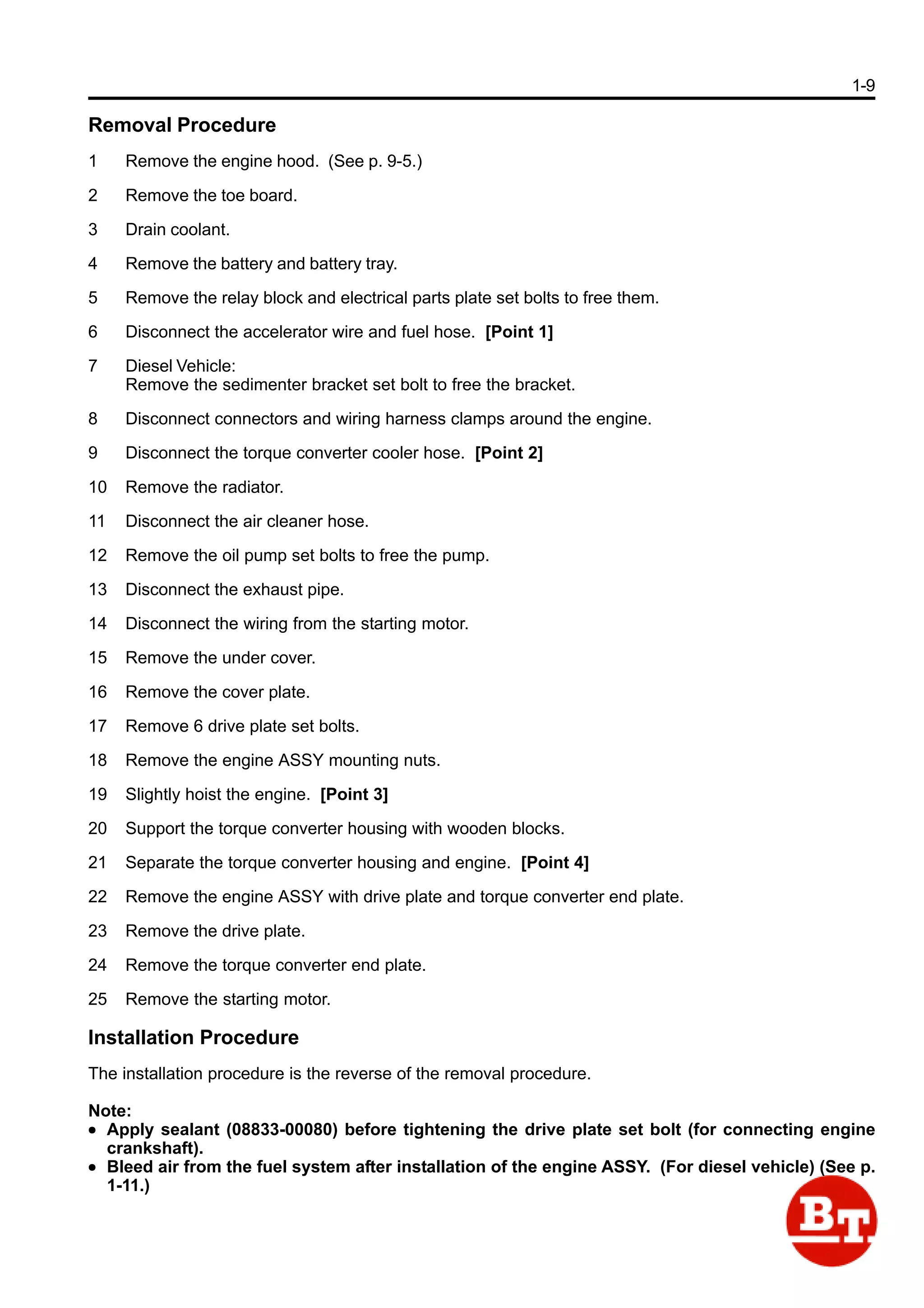 Toyota 42 7 fgf25 forklift service repair manual | PDF