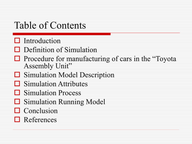 Toyota Assembly Unit Simulation.pptx
