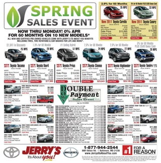 Toyota Corolla and Camry Deals | PDF