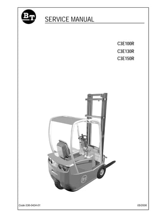 Toyota bt c3 e100r forklift service repair manual | PDF