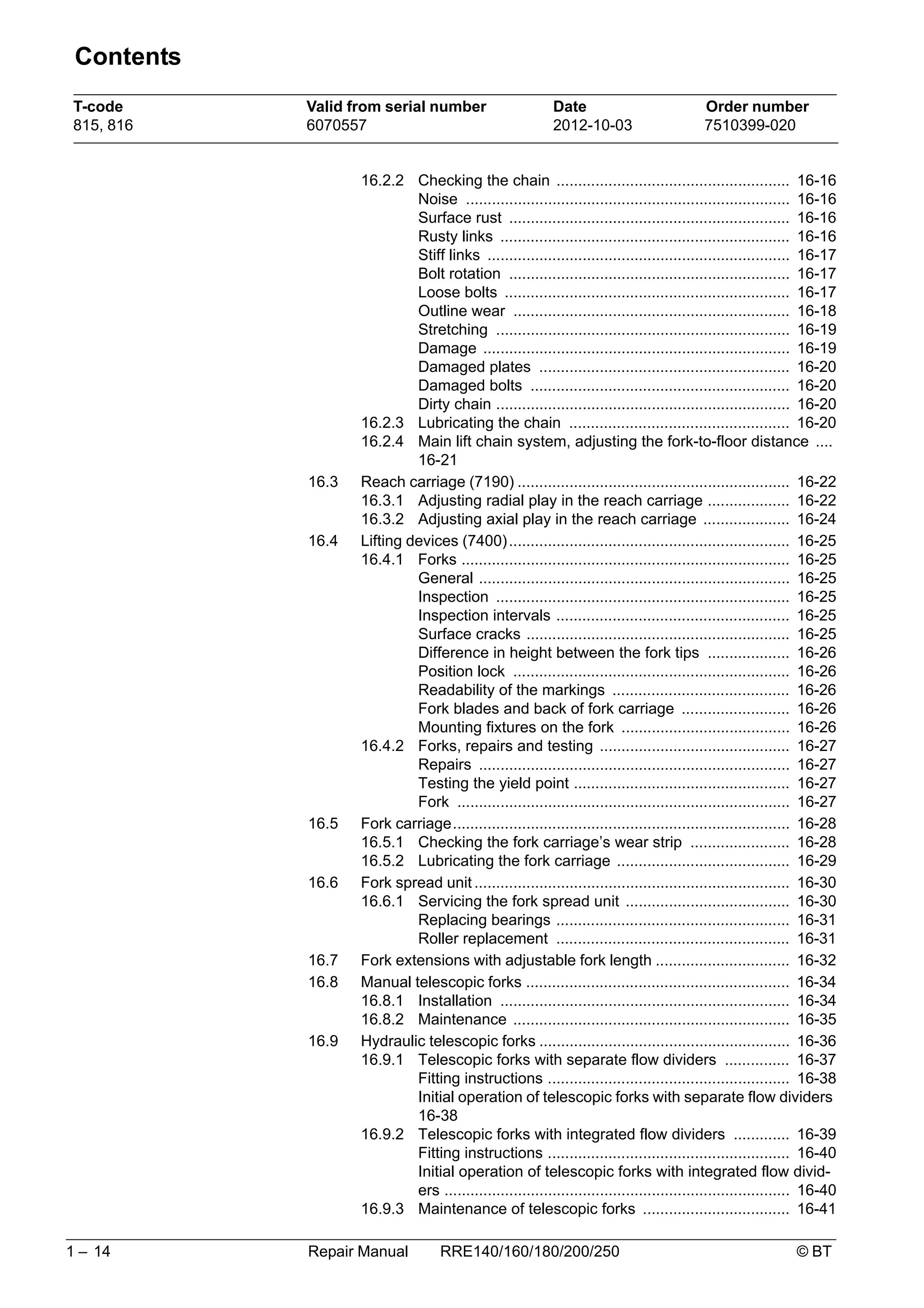 Toyota bt reflex rre140 reach forklift reach trucks service repair ...