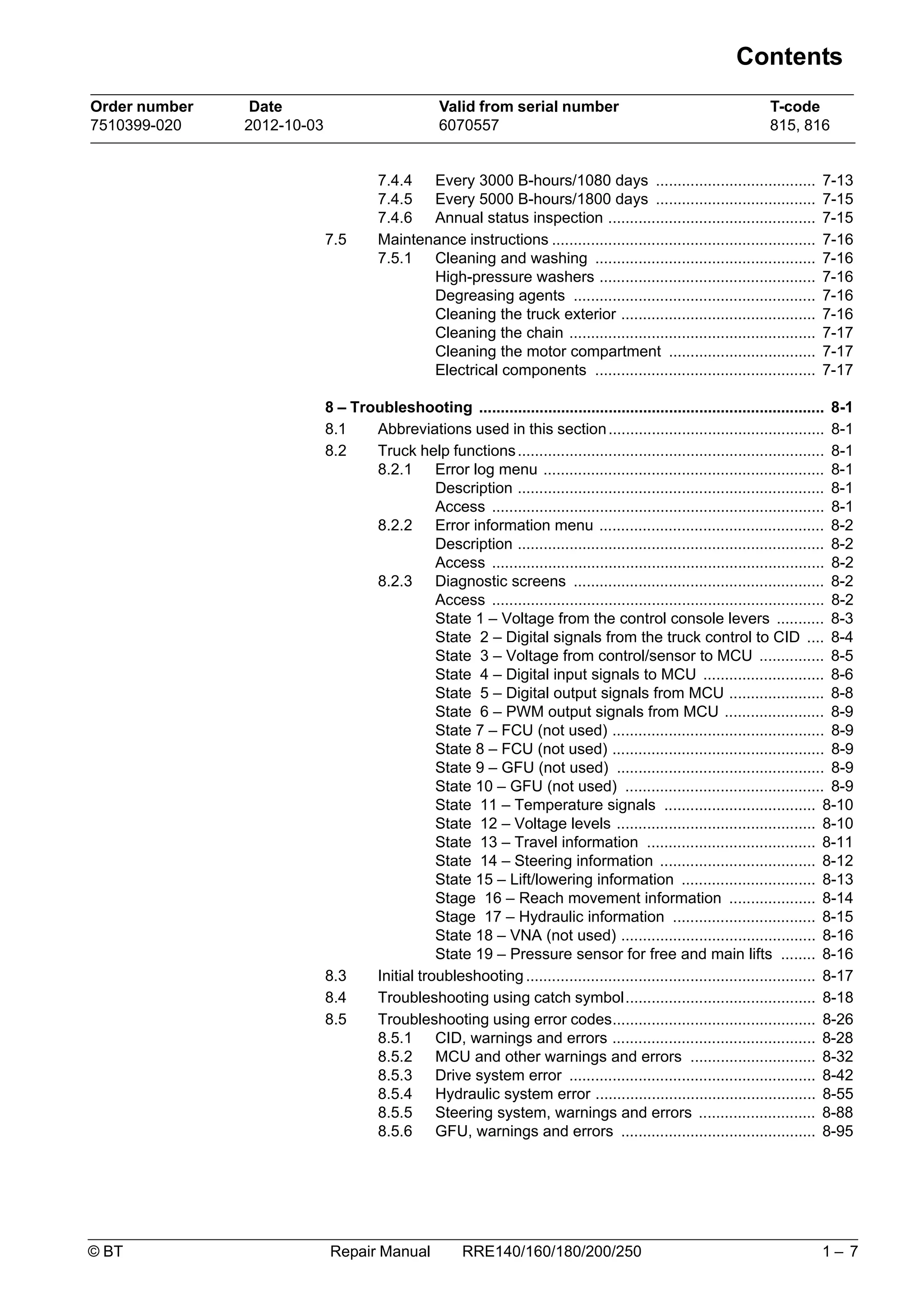 Toyota bt reflex rre140 reach forklift reach trucks service repair ...