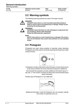 Toyota bt reflex rre180 reach forklift reach trucks service repair ...