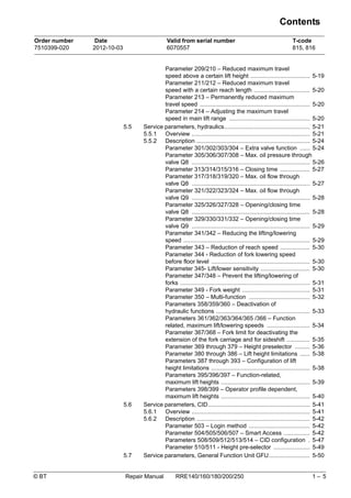 Toyota bt reflex rre200 reach forklift reach trucks service repair ...