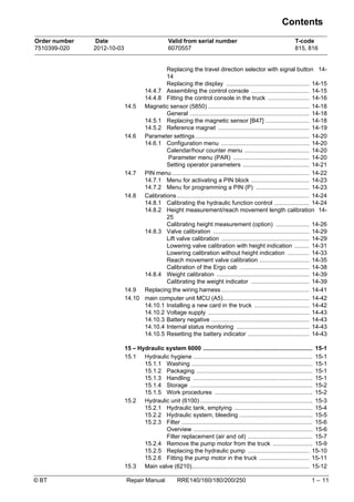 Toyota bt reflex rre250 reach forklift reach trucks service repair manual | PDF