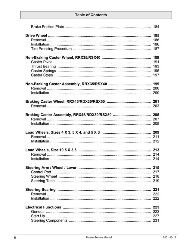 Toyota bt rrx35 electric electrical stand up rider truck service repair ...