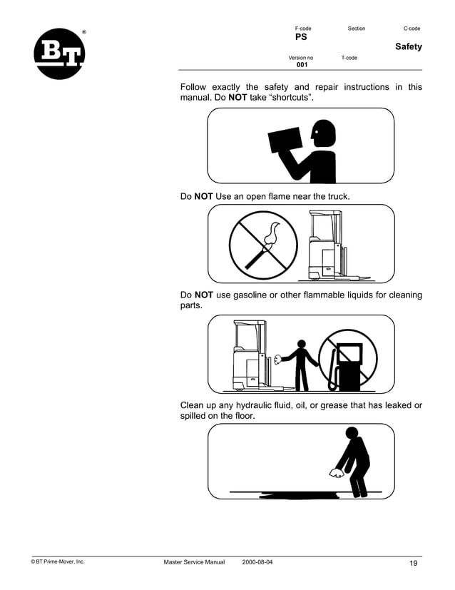 Toyota bt rrx35 electric electrical stand up rider truck service repair ...