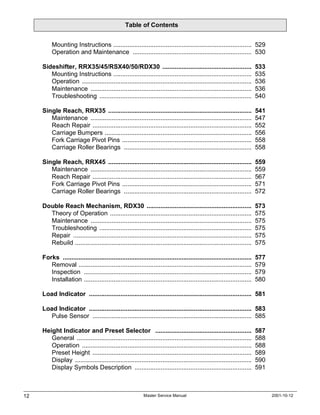 Toyota bt rrx45 electric electrical stand up rider truck service repair ...