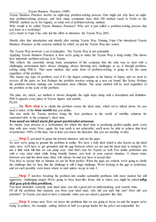 Toyota business practices | DOCX