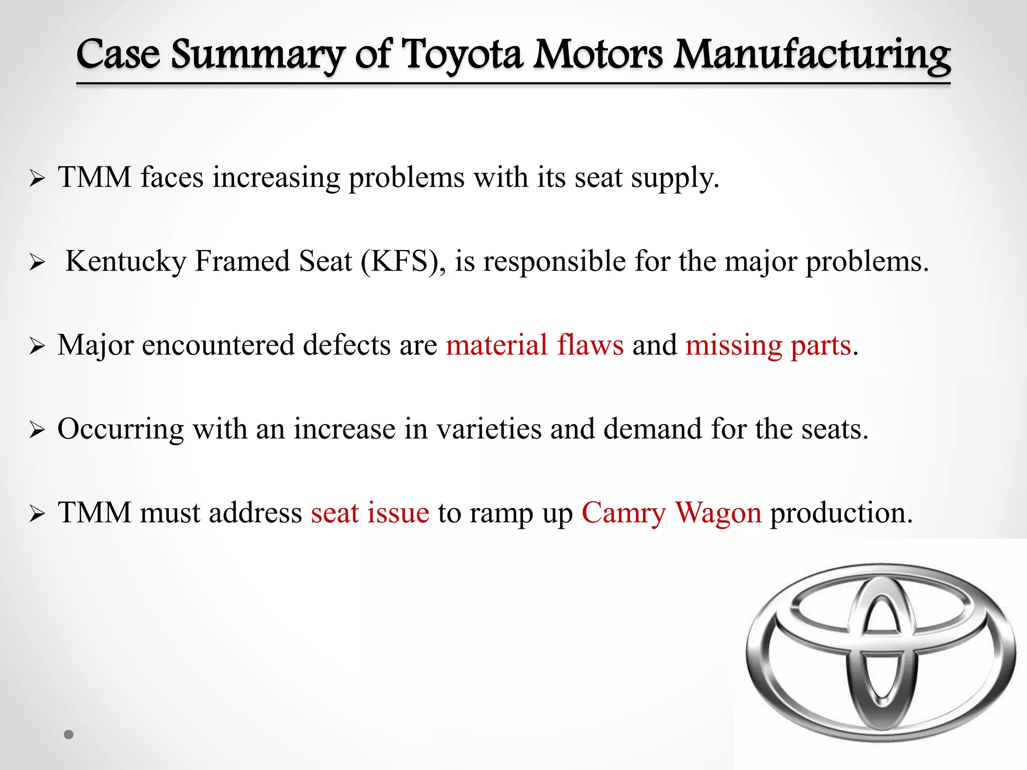 Toyota motor manufacturing, USA, INC | PPTX