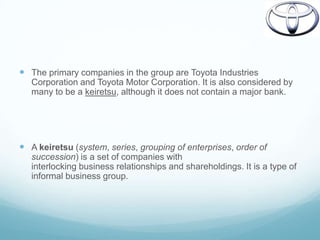 Toyota: Analysis of Vision Statement, Corporate Level Strategies & SWOT ...