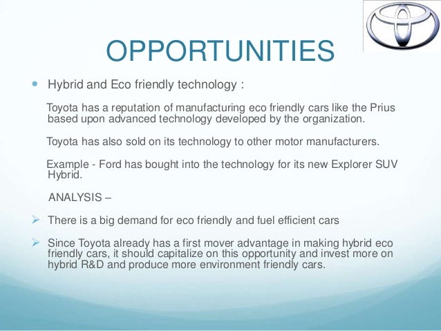 Toyota: Analysis of Vision Statement, Corporate Level Strategies & SW…