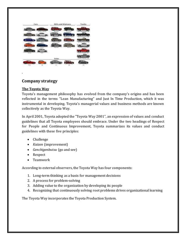 Toyota Supply chain Management | DOCX