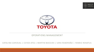Toyota Operations Case Study | PPT