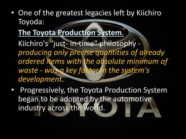 Toyota company presentation | PPTX | Automotive Industry | Industries