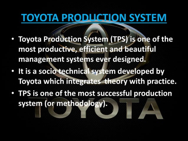 Toyota company presentation | PPTX | Automotive Industry | Industries