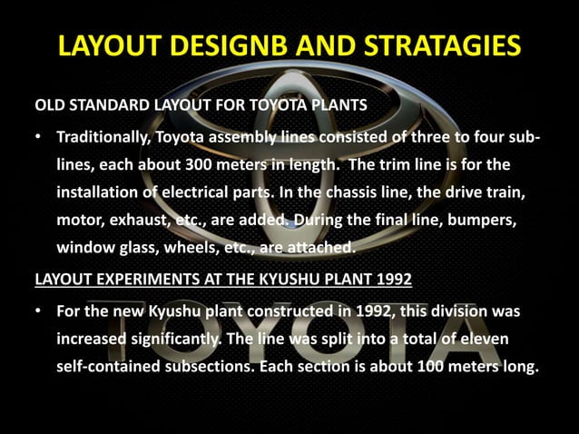 Toyota company presentation | PPTX | Automotive Industry | Industries