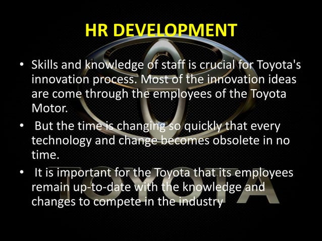Toyota company presentation | PPTX | Automotive Industry | Industries