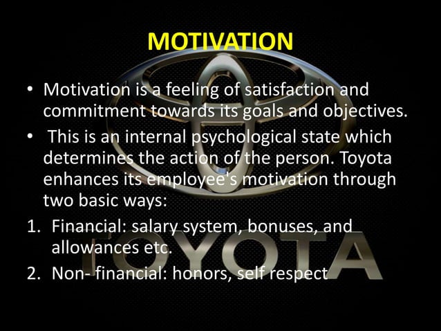 Toyota company presentation | PPTX | Automotive Industry | Industries