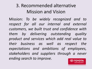 Toyota's Vision - Mission | PPT