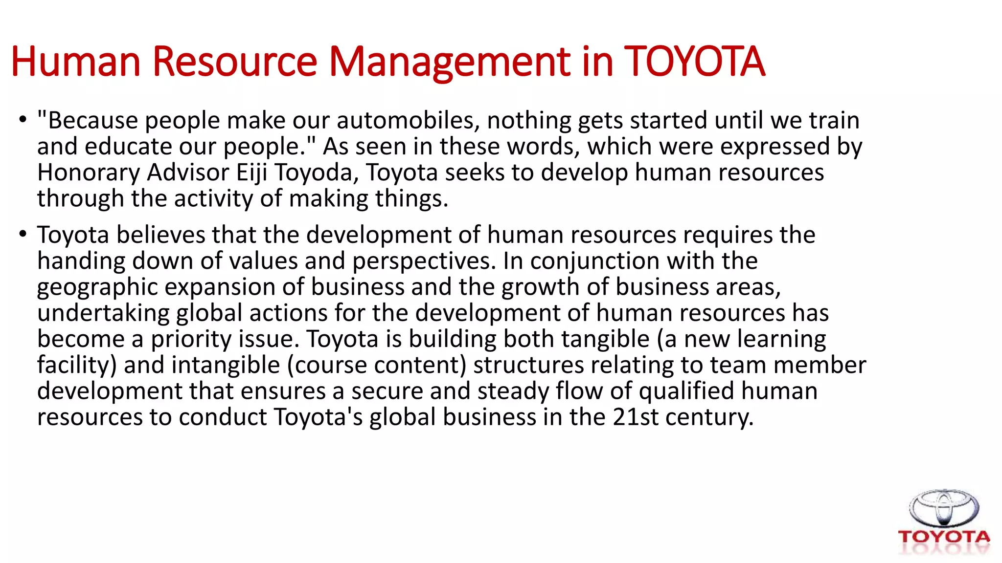 Human Resource At Toyota Maged Elsakka | PPTX