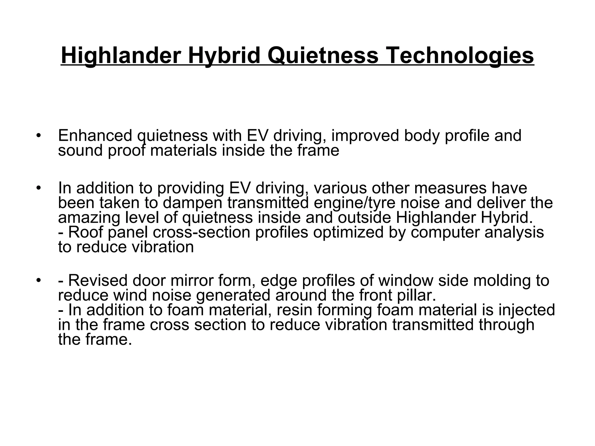 Toyota Hylander Hybrid | PPT