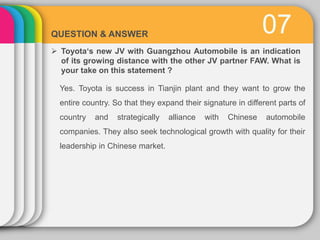 Toyota in china case study | PPTX