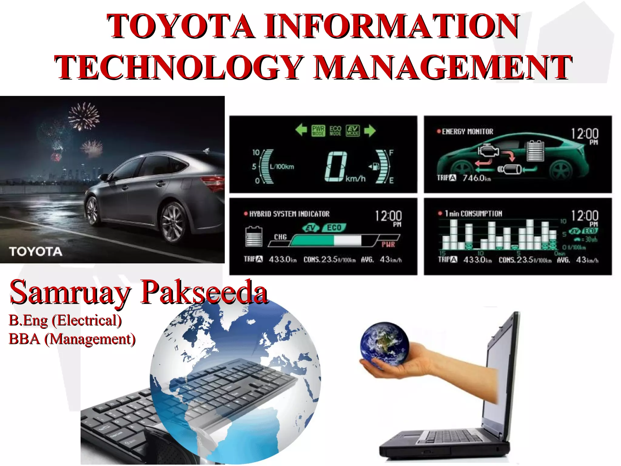 Toyota information technology management | PPT